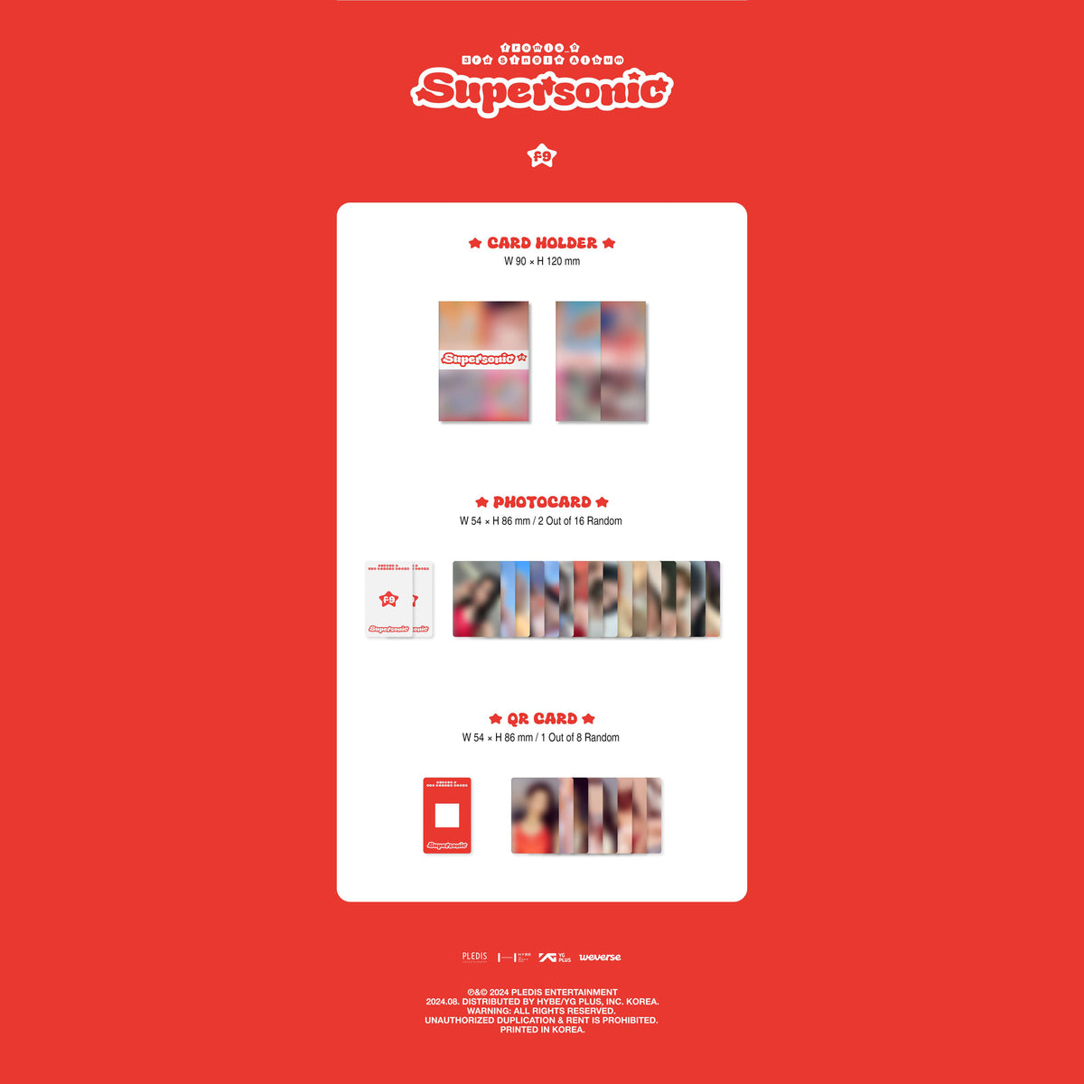 FROMIS_9 - 3rd Single Album - SUPERSONIC - Weverse Albums Version ...