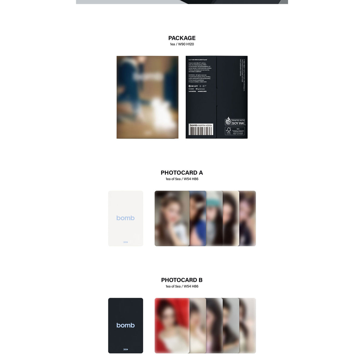 ILLIT - 3rd Mini Album - BOMB - Weverse Albums Version – SarangHello LLC